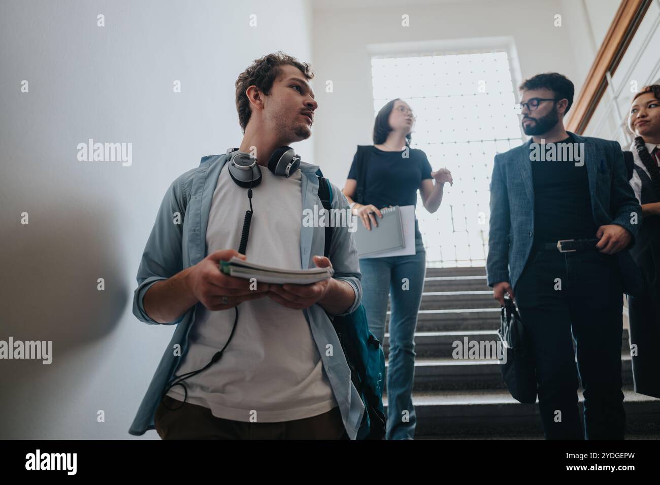 Group classmates practice teamwork hi-res stock photography and images ...