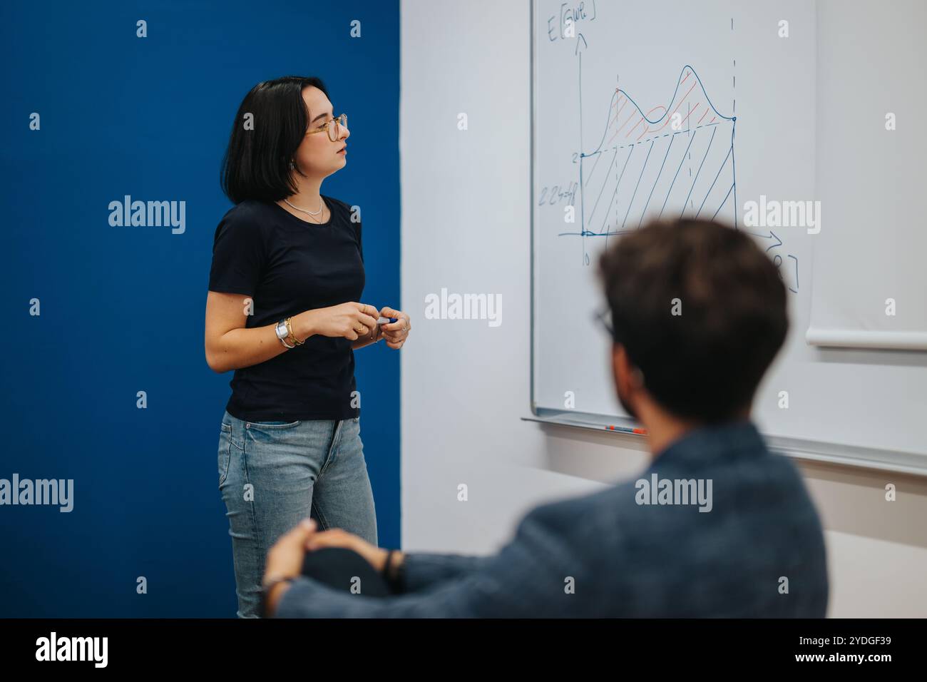 Student presenting data analysis hi-res stock photography and images ...