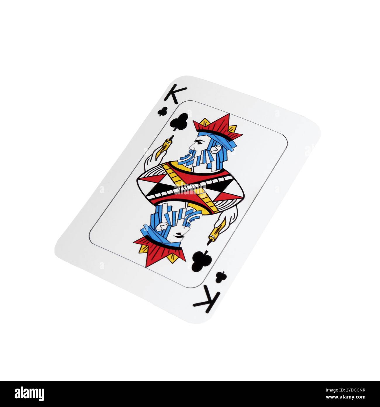 Poker game. One playing card isolated on white Stock Photo - Alamy