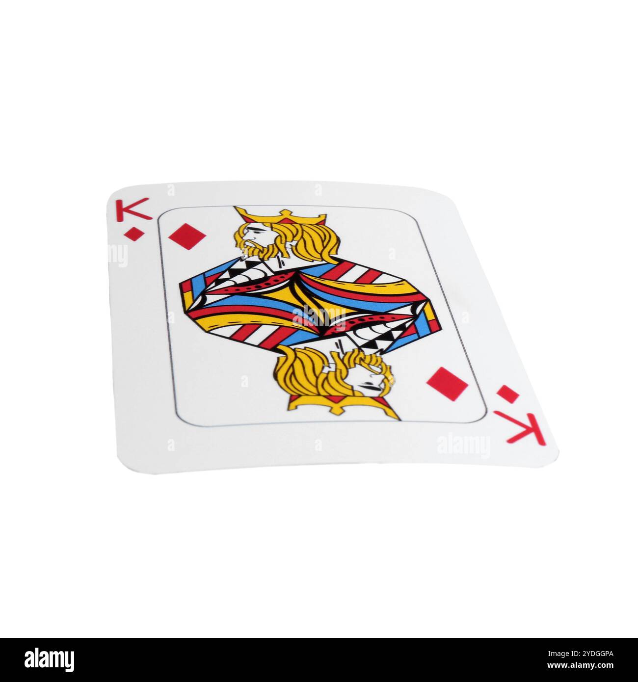 Poker game. One playing card isolated on white Stock Photo - Alamy