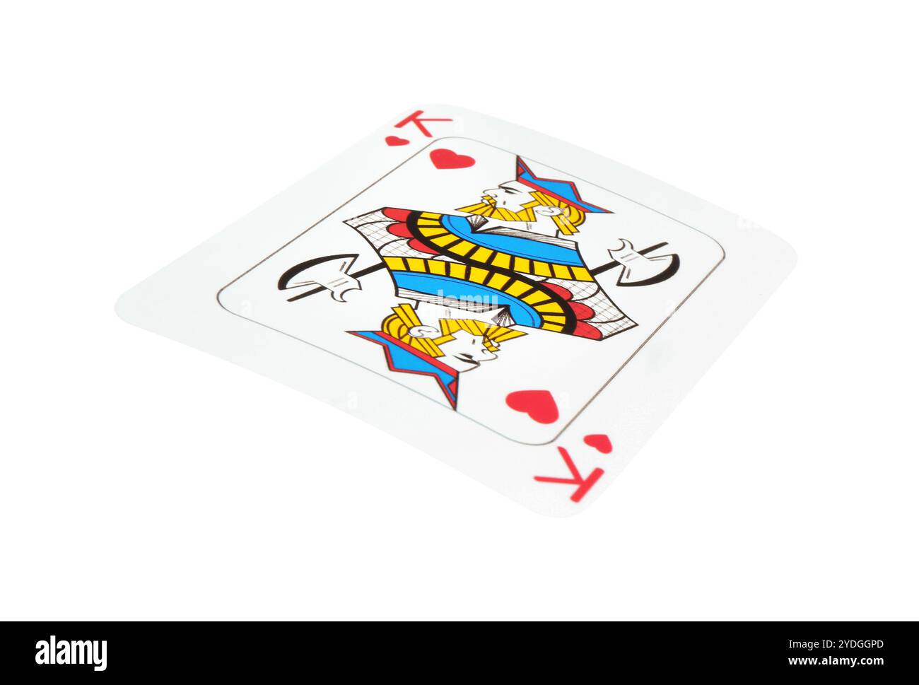 Poker game. One playing card isolated on white Stock Photo - Alamy