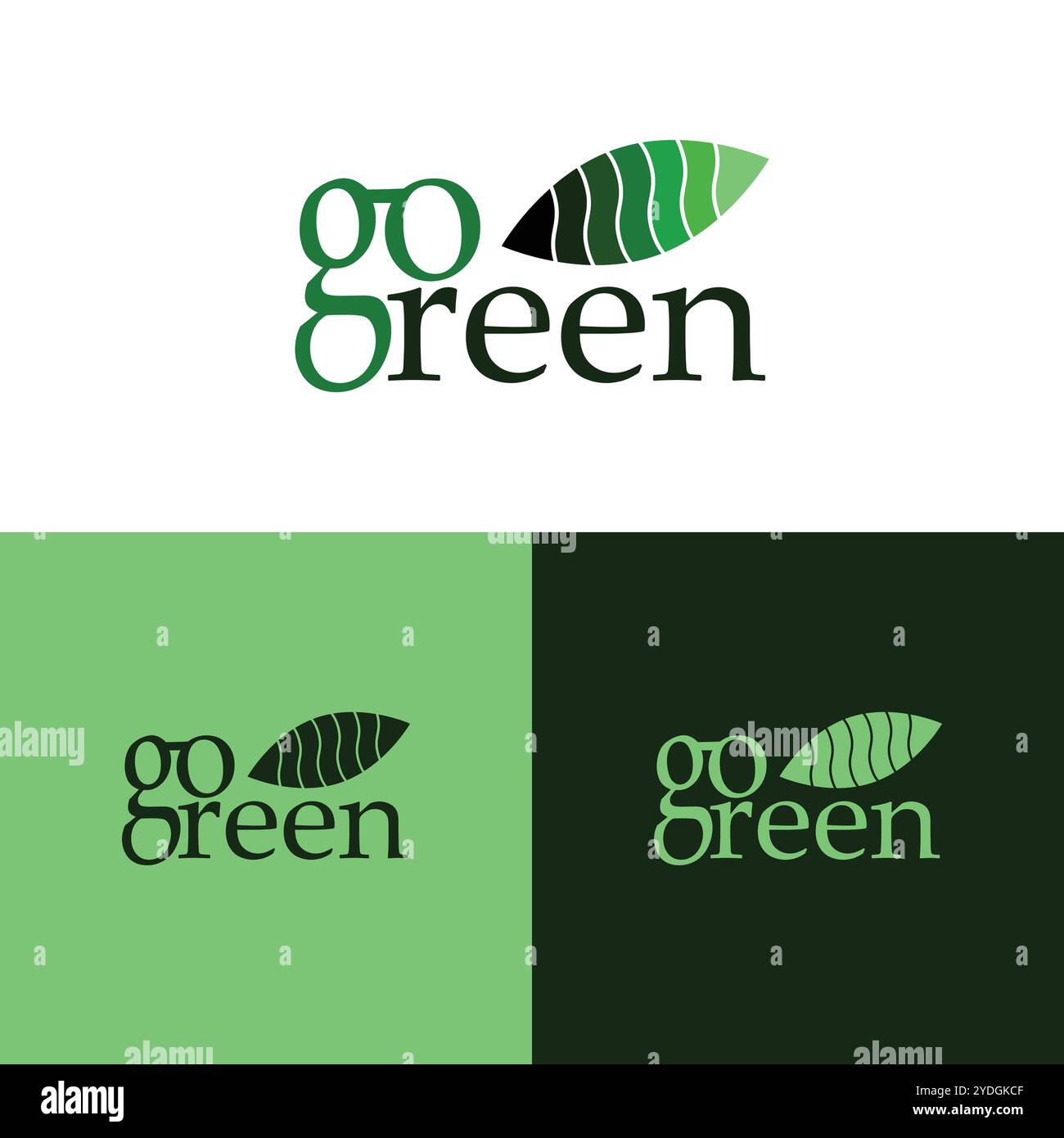 Go Green Eco Green Environment friendly climate logo design Stock ...