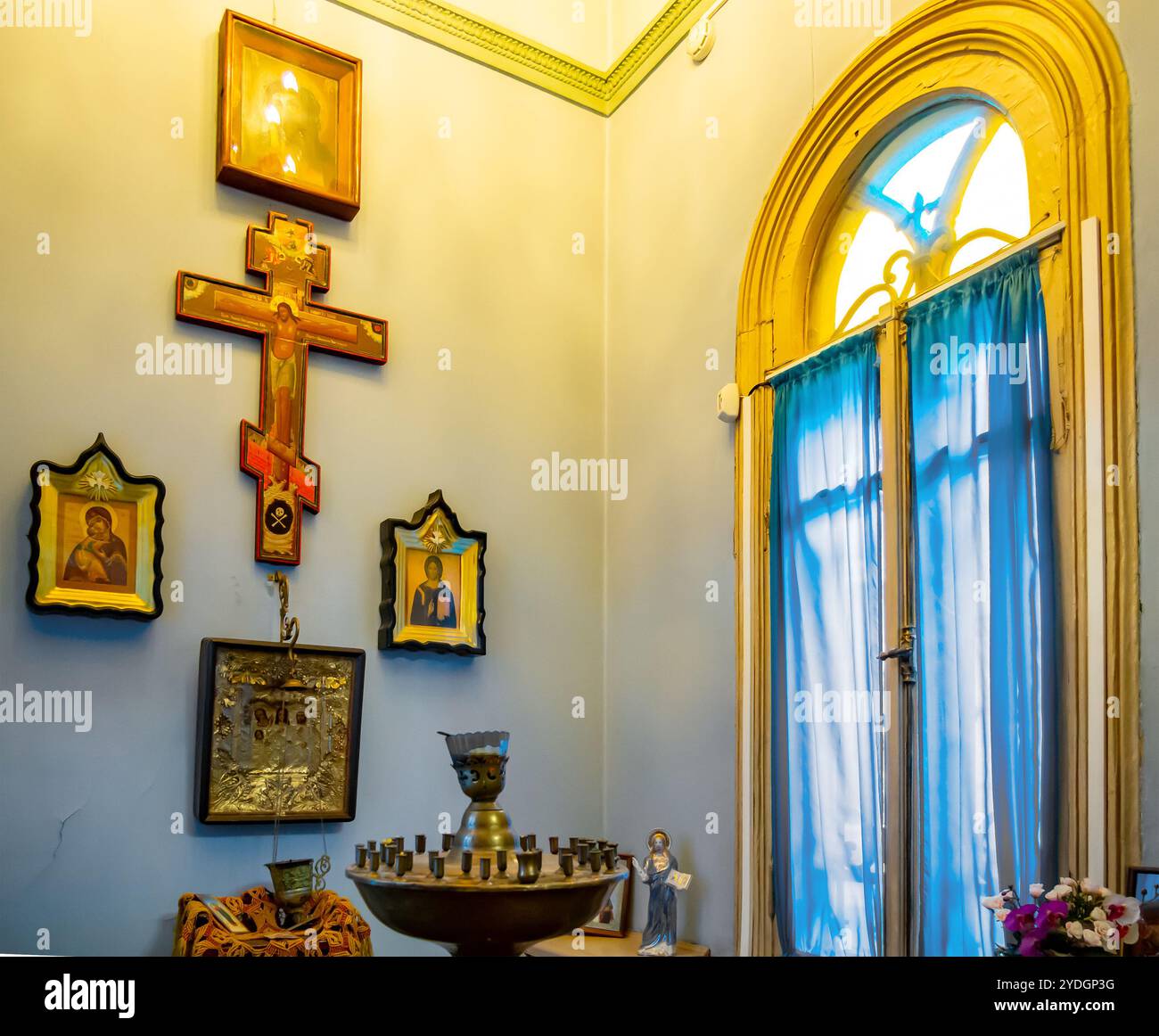 Kislovodsk, Russia - December 01, 2023: Fragment of the home prayer ...