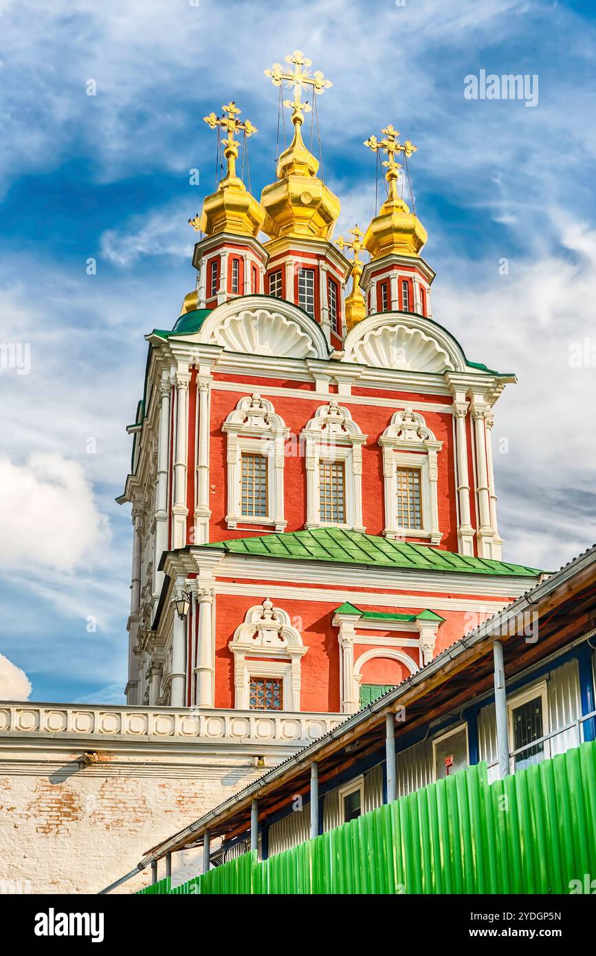 Orthodox church inside Novodevichy convent, iconic landmark and ...