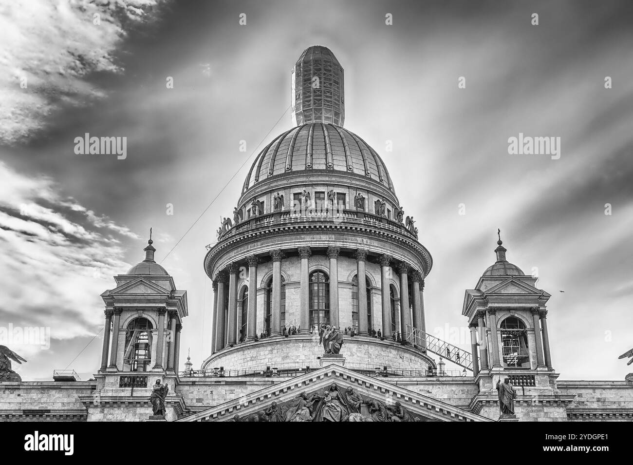 Scenic saint isaacs cathedral Black and White Stock Photos & Images - Alamy