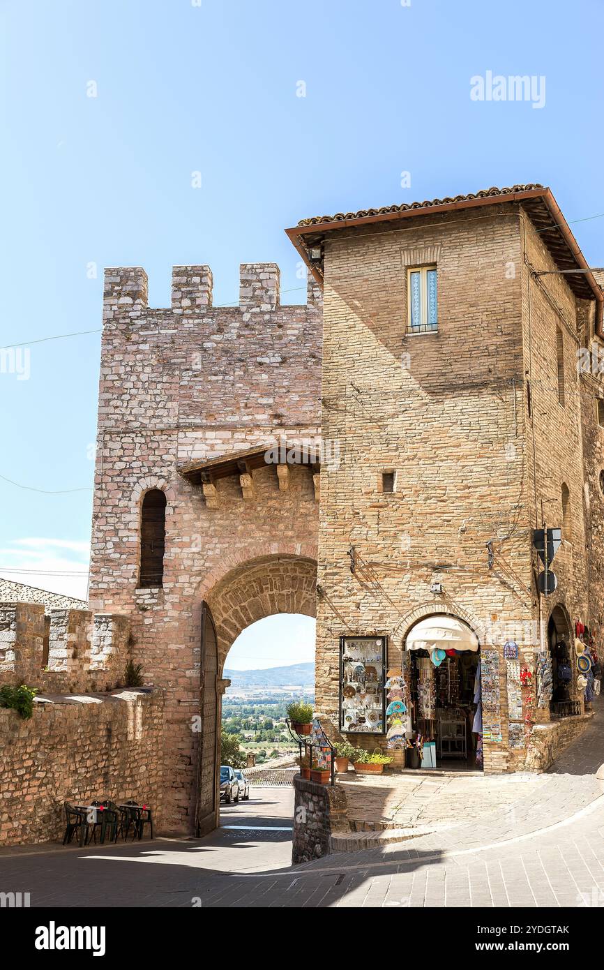 Urban Architecture of the Streets of Assisi, Perugia Province, Umbria ...