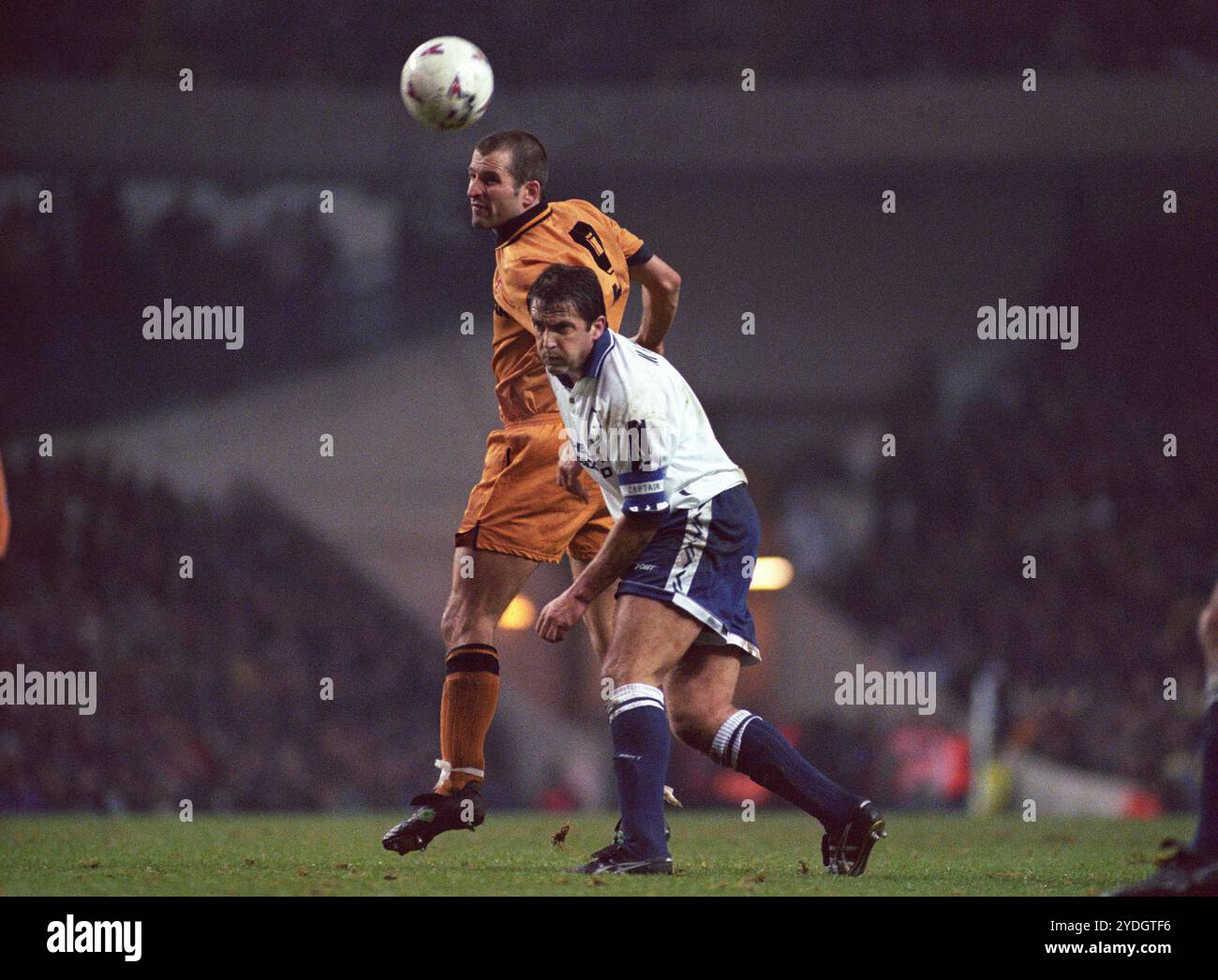 Wolves footballer Steve Bull and Gary Mabbutt Tottenham Hotspur v ...