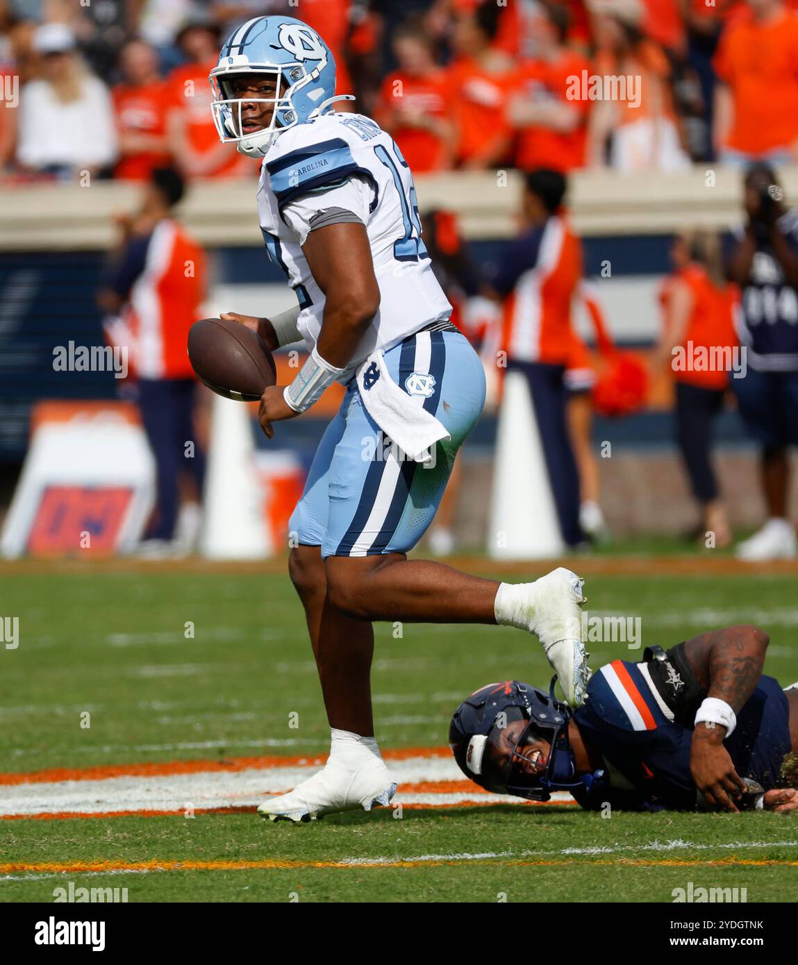 Charlottesville, Virginia, USA. 26th Oct, 2024. UNC Tar Heel ...