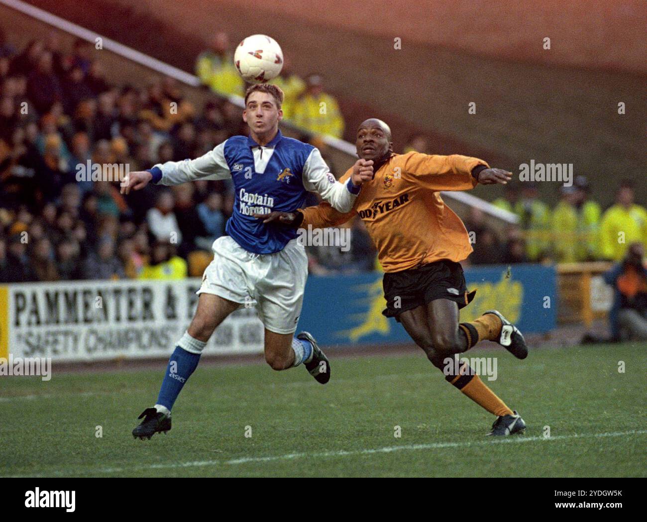Wolves footballer Tony Daley and Wolverhampton Wanderers v Millwall at ...