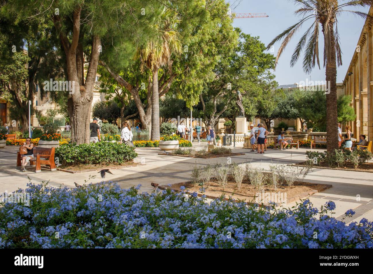 Upper Barrakka Gardens in Valetta, Malta Stock Photo - Alamy