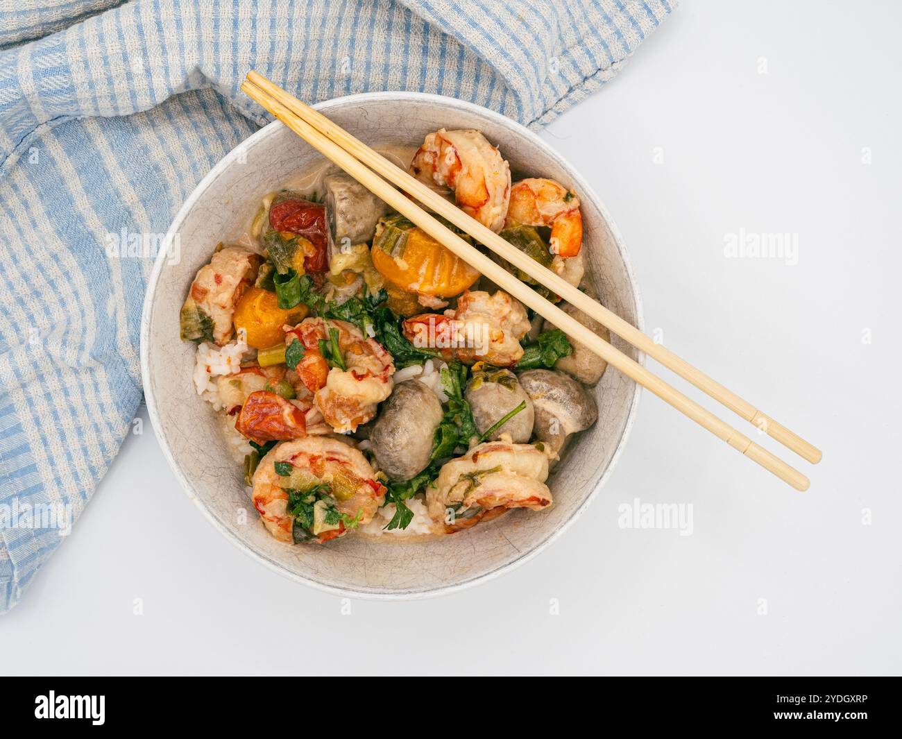 Top view seafood setup hi-res stock photography and images - Alamy