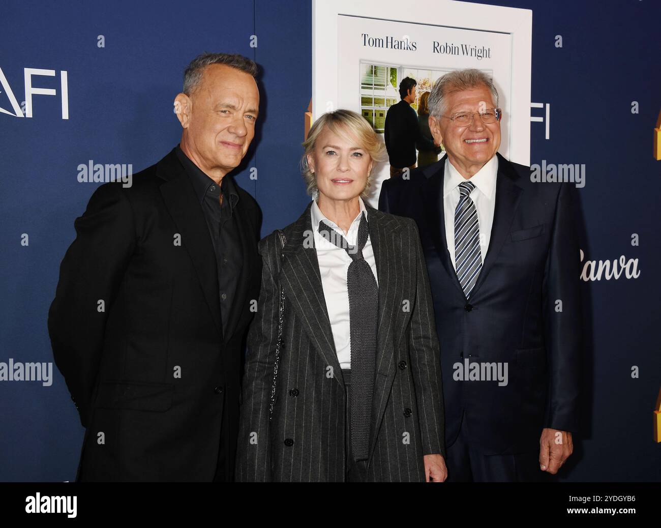 HOLLYWOOD, CALIFORNIA - OCTOBER 25: (L-R) Tom Hanks, Robin Wright and ...