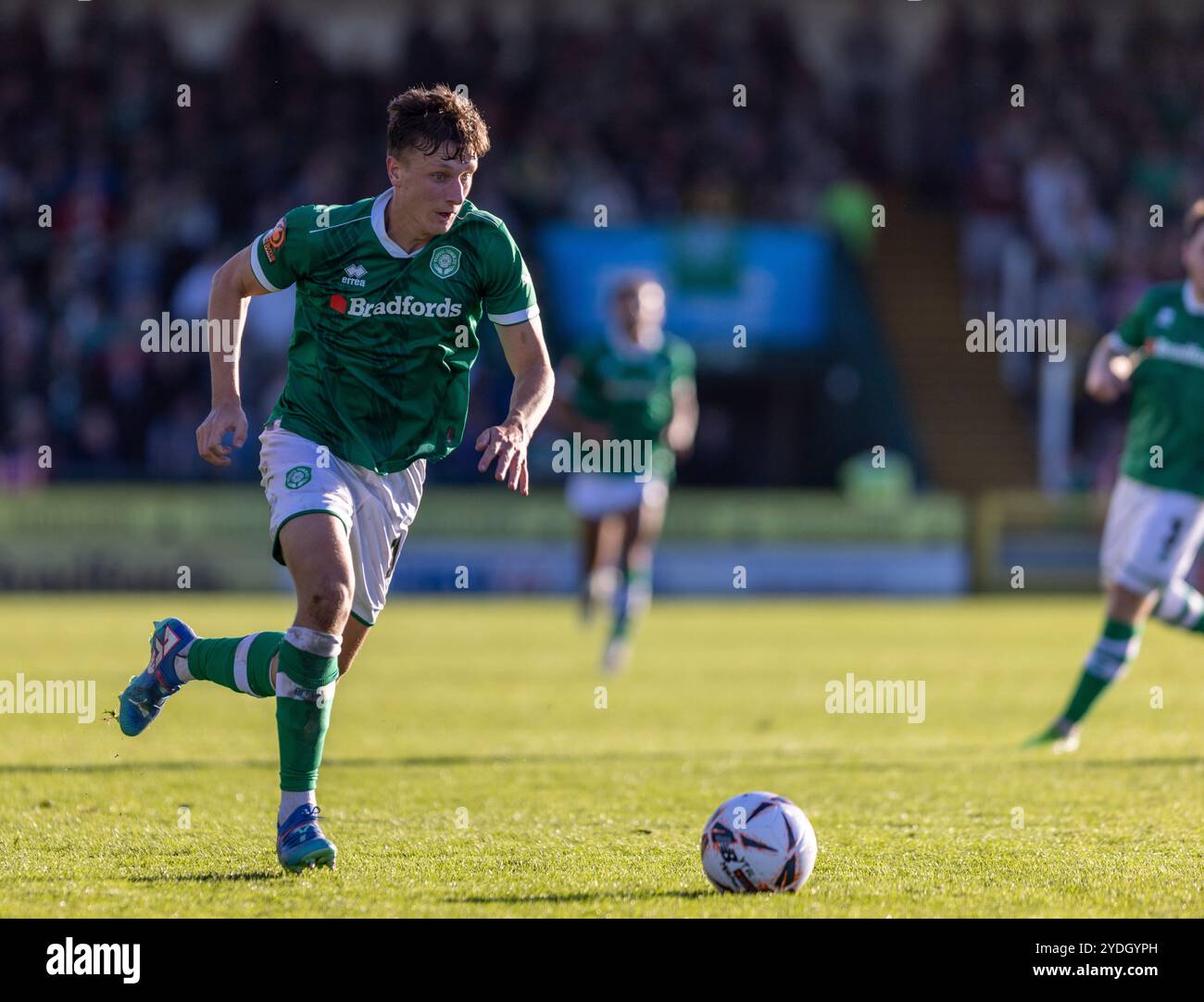 James Plant of Yeovil Town during the National League match at Huish ...