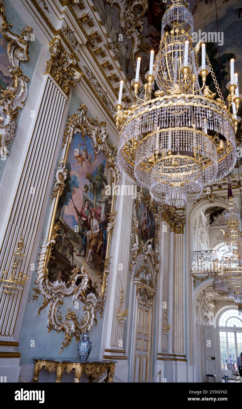 Rococo style filled grand hall hi-res stock photography and images - Alamy