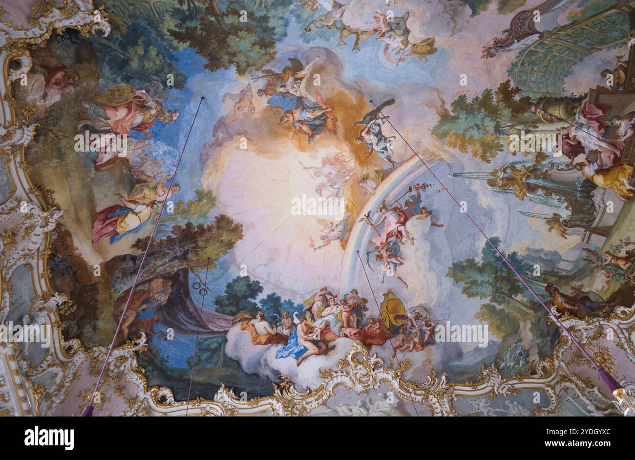 Rococo style filled grand hall hi-res stock photography and images - Alamy