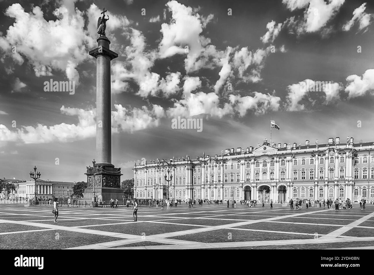 Angel column cross monument Black and White Stock Photos & Images - Alamy