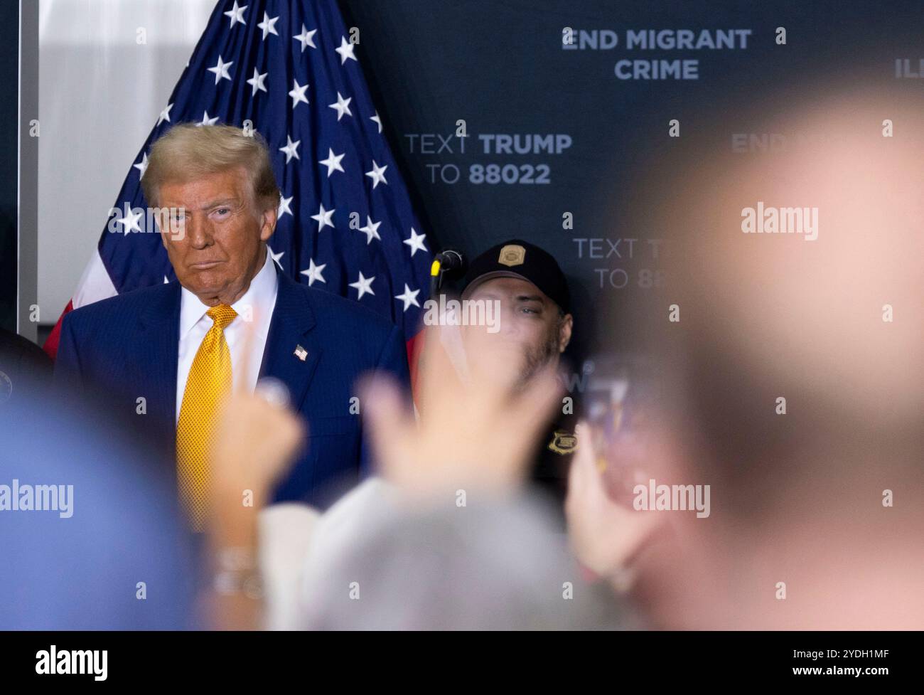 Austin Texas USA, Oct. 25 2024: Former President DONALD TRUMP, the ...