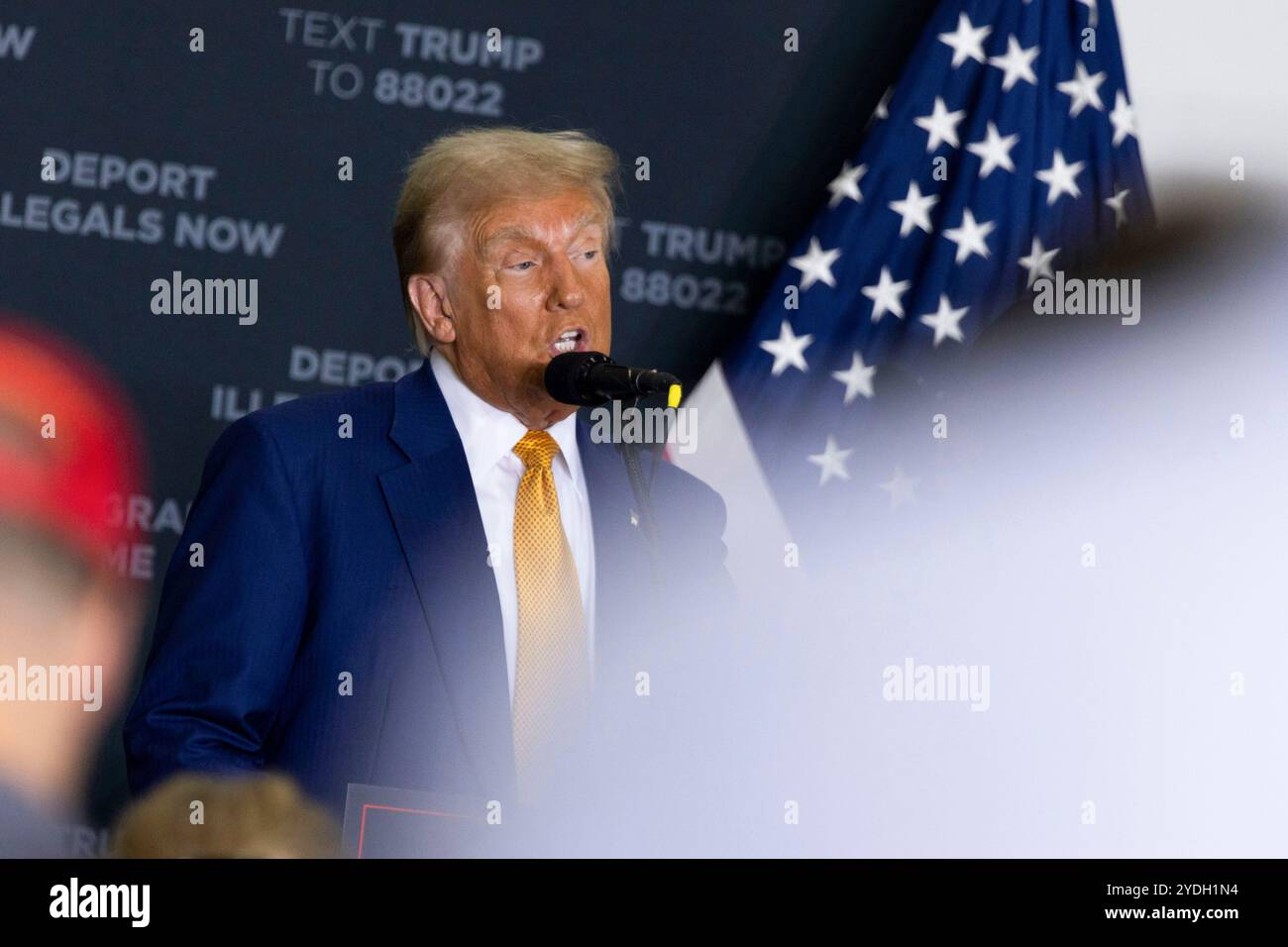 Austin Texas USA, Oct. 25 2024: Former President DONALD TRUMP, the ...