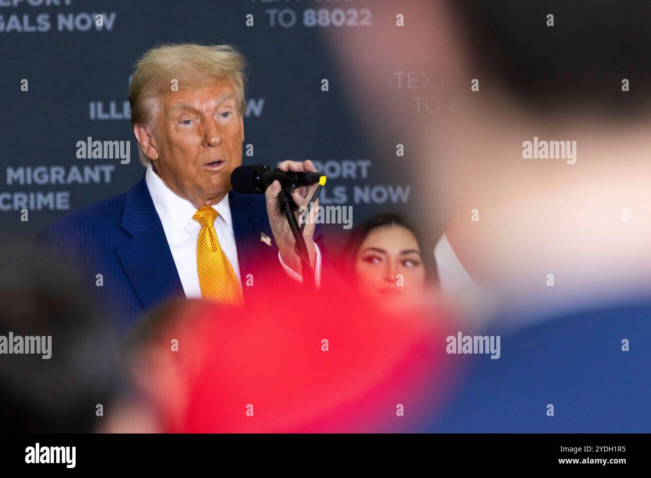 Austin Texas USA, Oct. 25 2024: Former President DONALD TRUMP, the ...