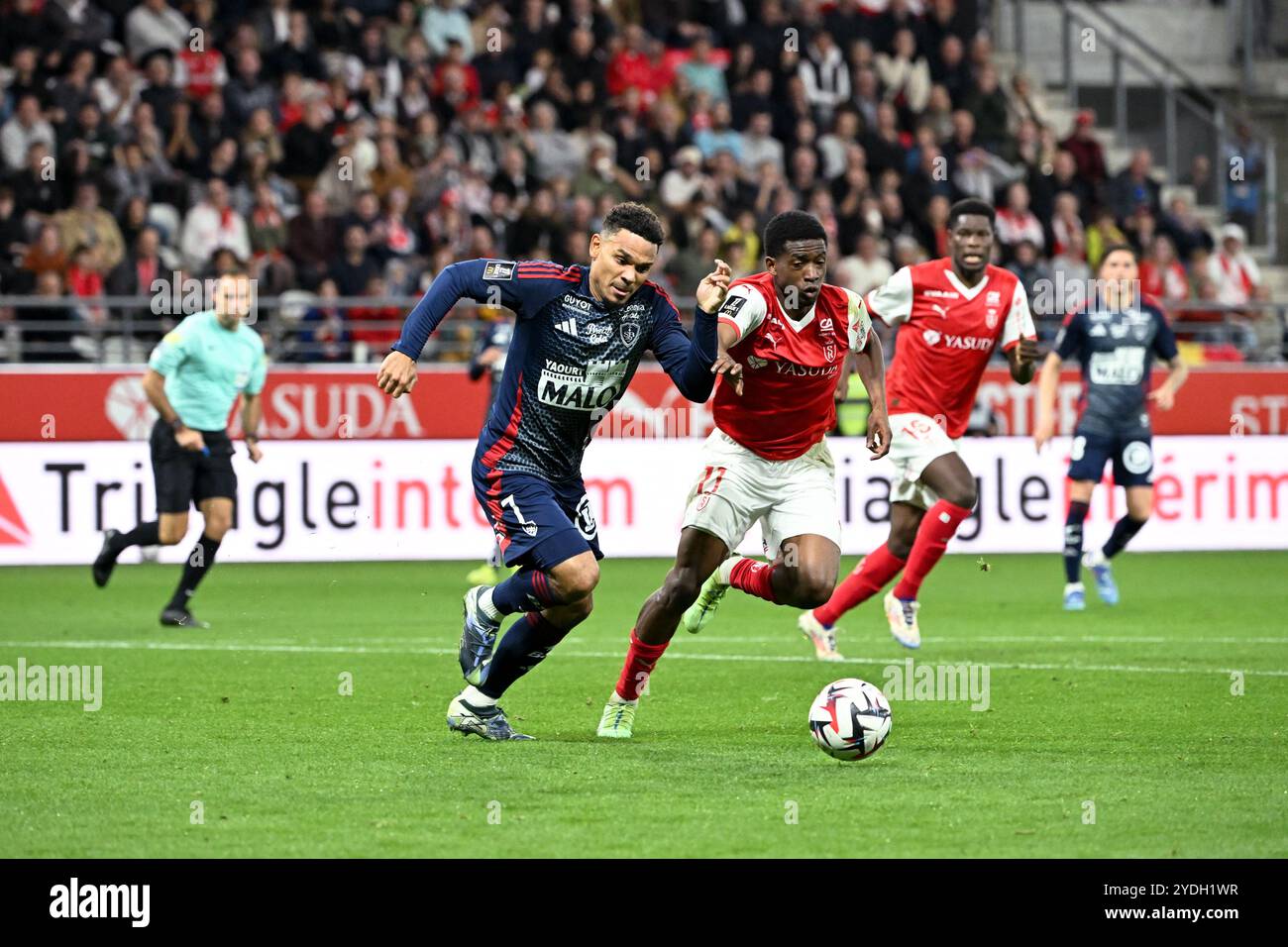 07 Kenny LALA (sb29) - 11 Amine SALAMA (sdr) during the Ligue 1 ...