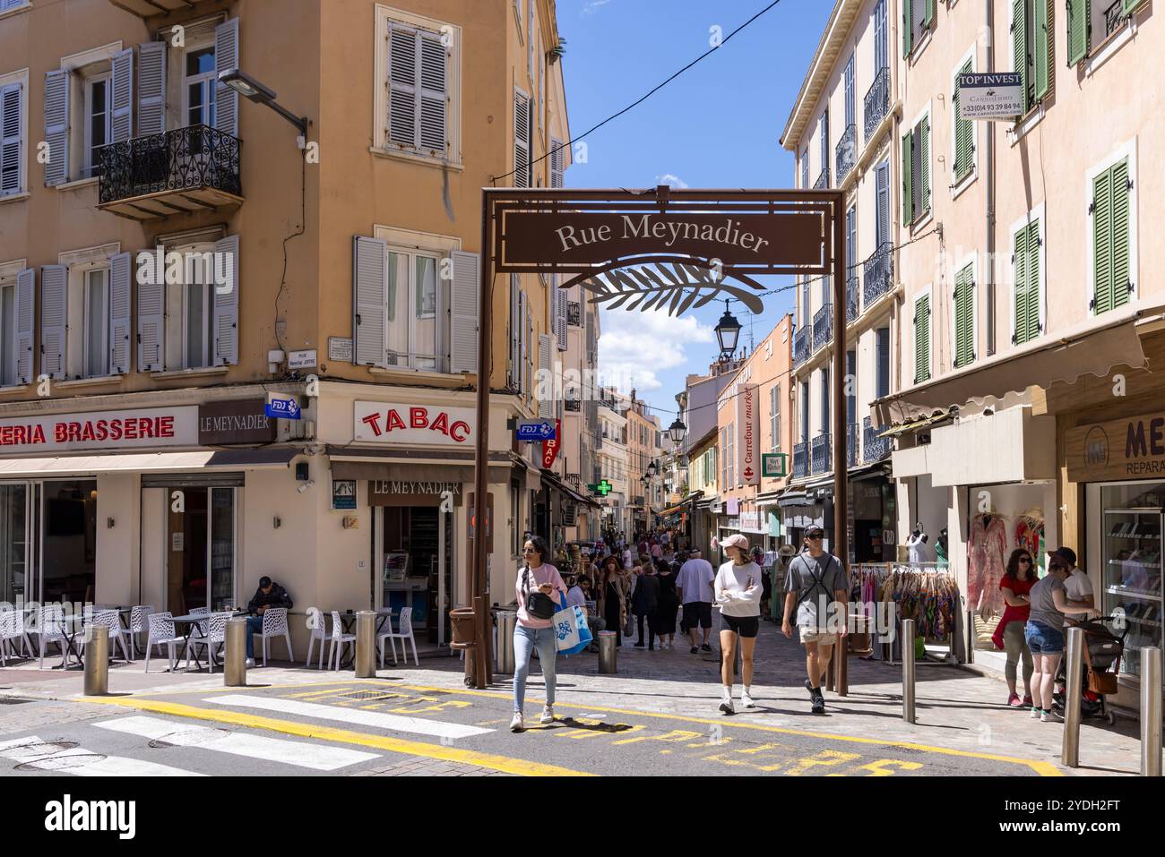 Cannes, France - May 7, 2024: Famous Rue Meynadier with original ...