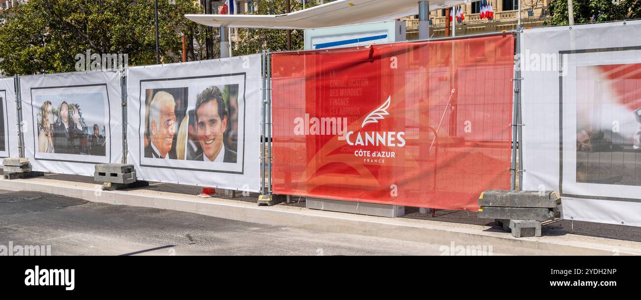 Cannes, France - May 7, 2024: Web banners Inernational film festival ...