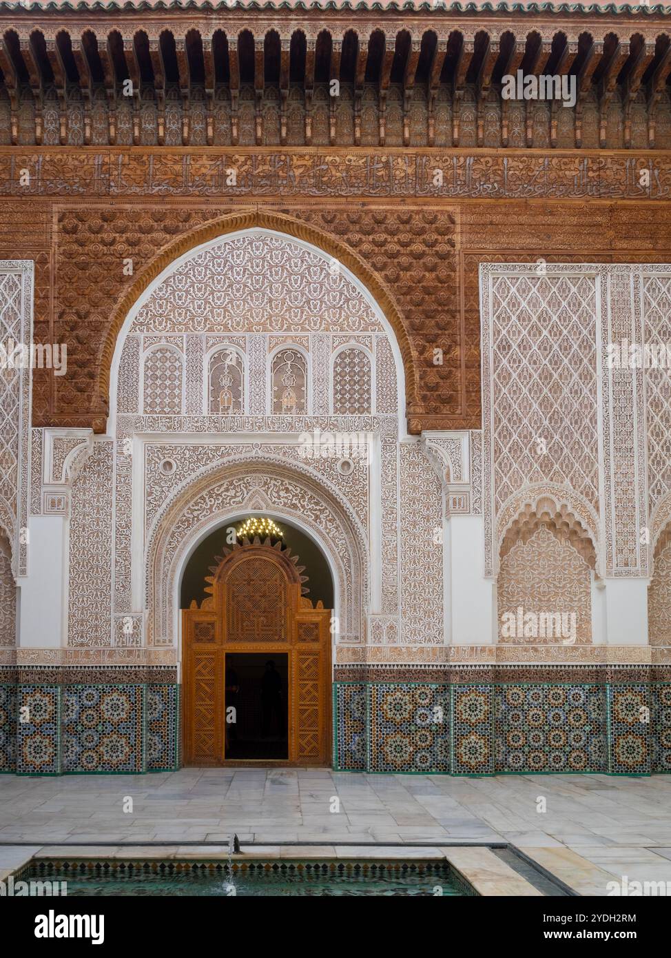 Ben Youssef Madrasa courtyard, Marrakesh Stock Photo - Alamy