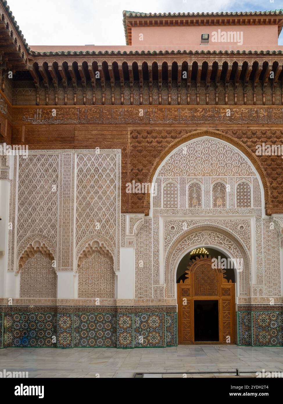 Ben Youssef Madrasa courtyard, Marrakesh Stock Photo - Alamy