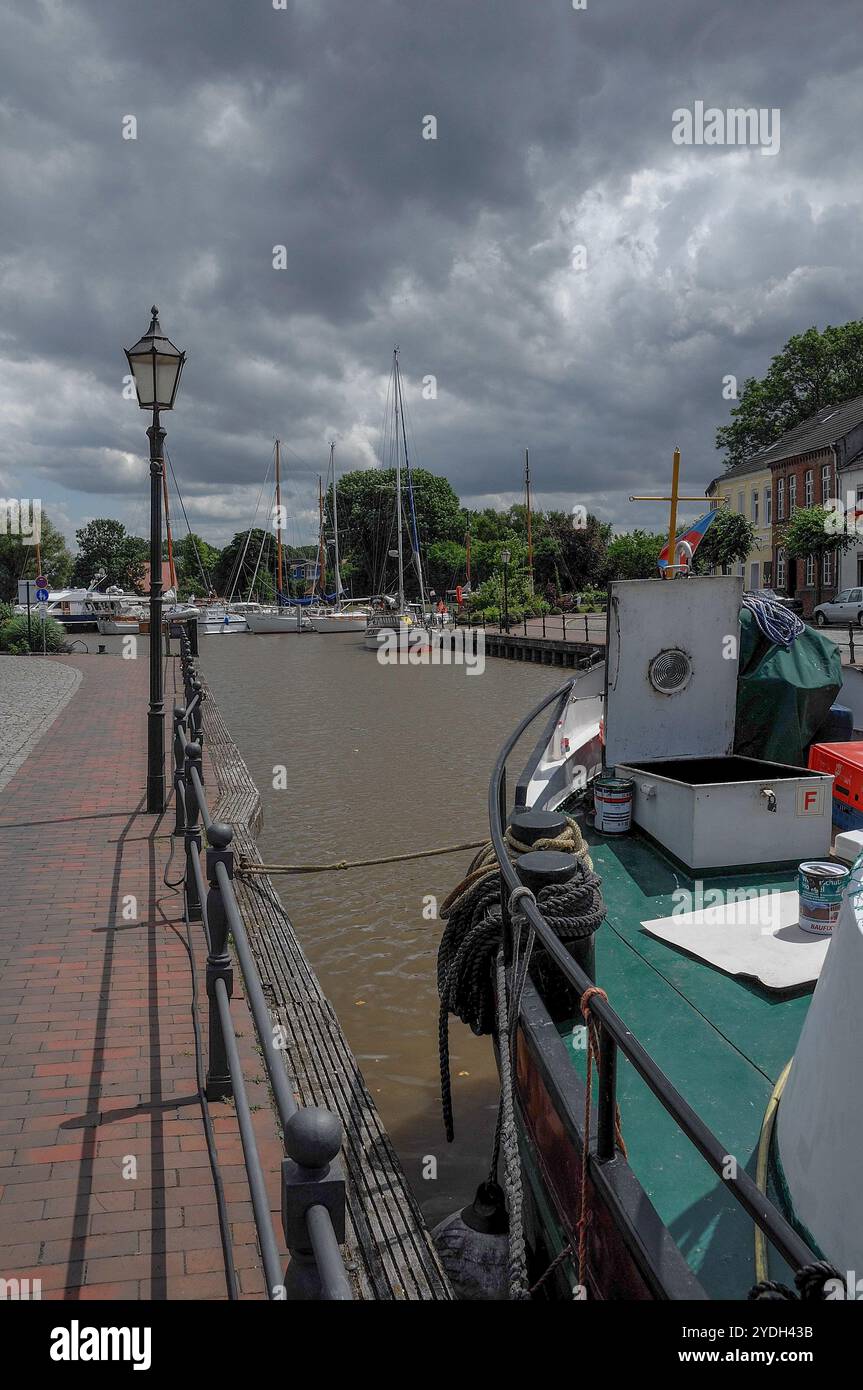 at the ems river near weener in germany Stock Photo - Alamy