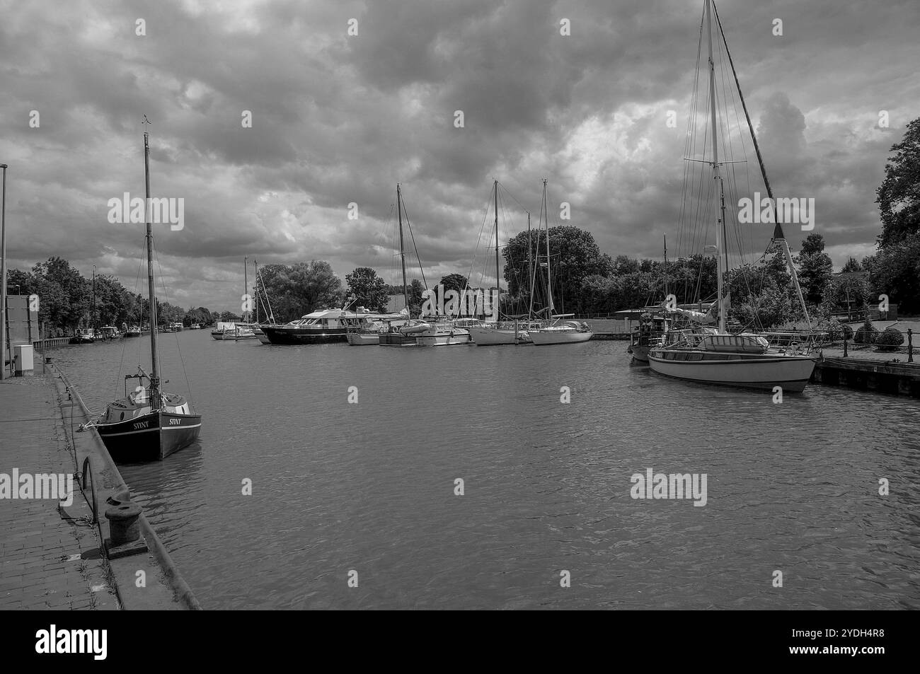 at the ems river near weener in germany Stock Photo - Alamy