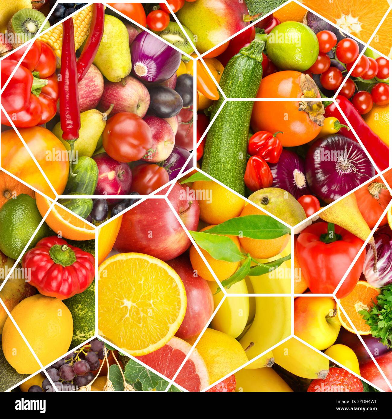 Healthy eating mosaic hi-res stock photography and images - Alamy