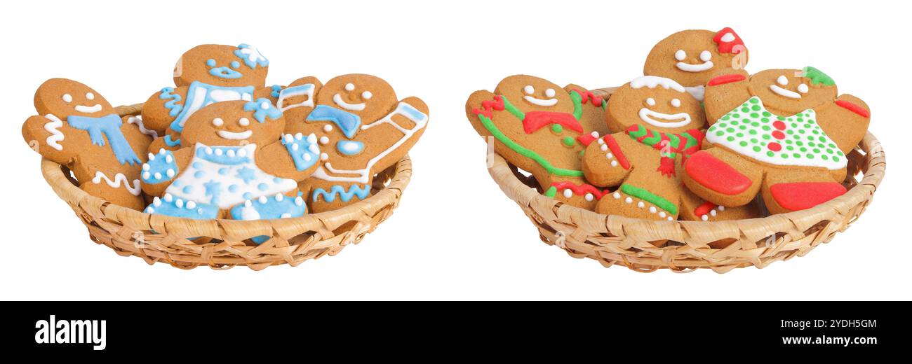 Christmas decoration in wicker Cut Out Stock Images & Pictures - Alamy