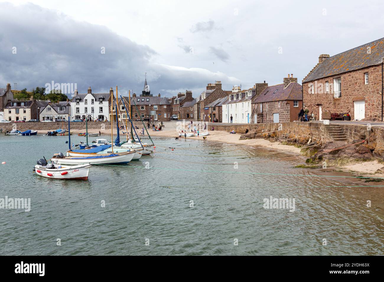 Stonehaven Harbour, Stonehaven, Aberdeenshire, Scotland, UK Stock Photo ...