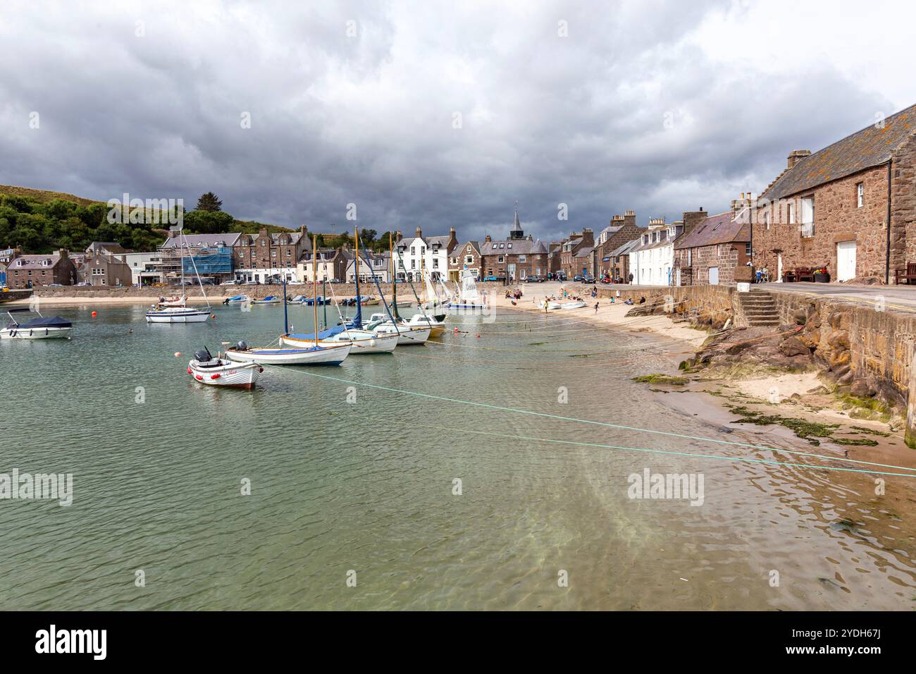 Stonehaven Harbour, Stonehaven, Aberdeenshire, Scotland, UK Stock Photo ...