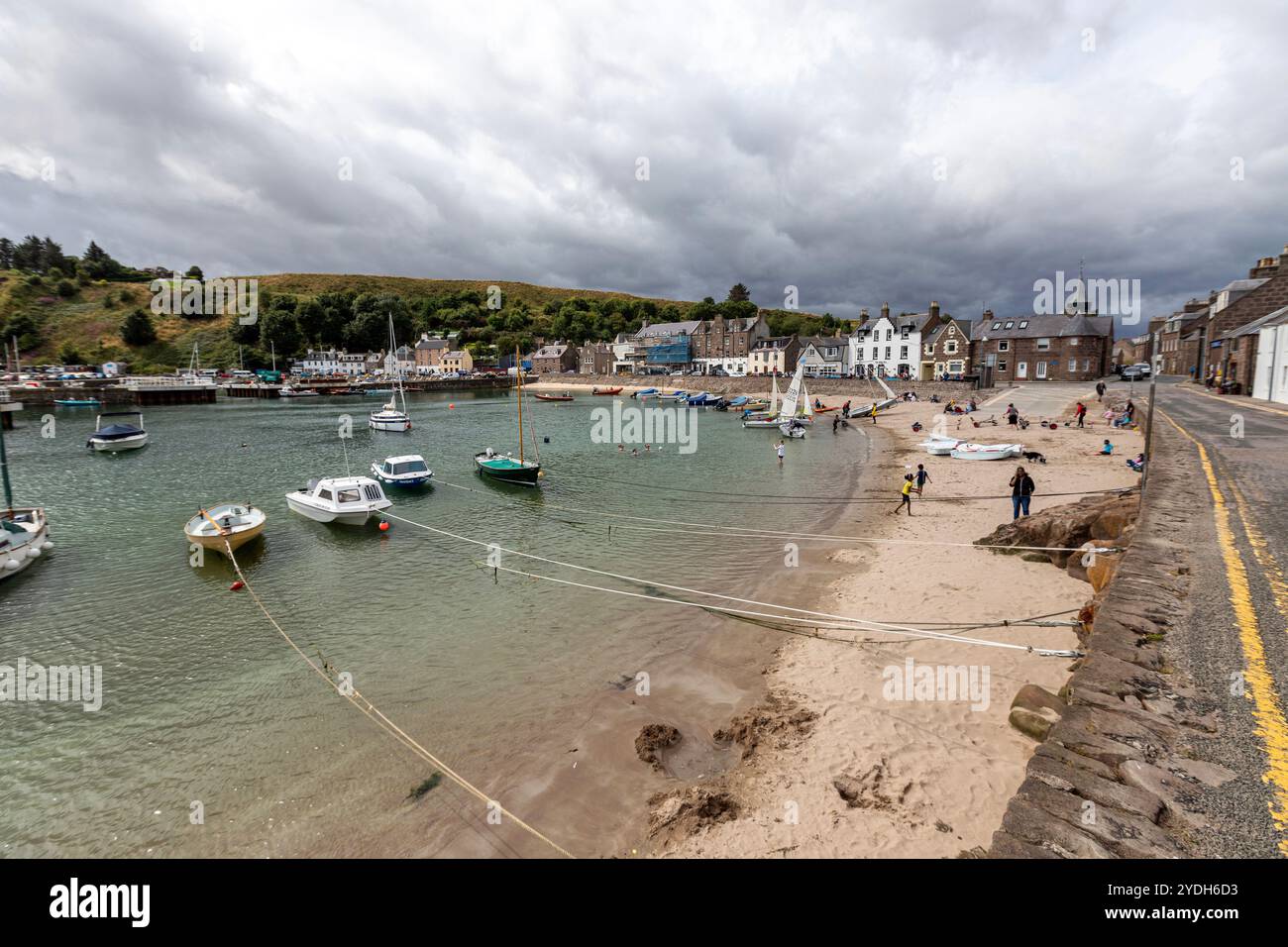 Stonehaven Harbour, Stonehaven, Aberdeenshire, Scotland, UK Stock Photo ...