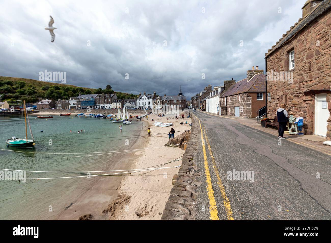 Stonehaven Harbour, Stonehaven, Aberdeenshire, Scotland, UK Stock Photo ...