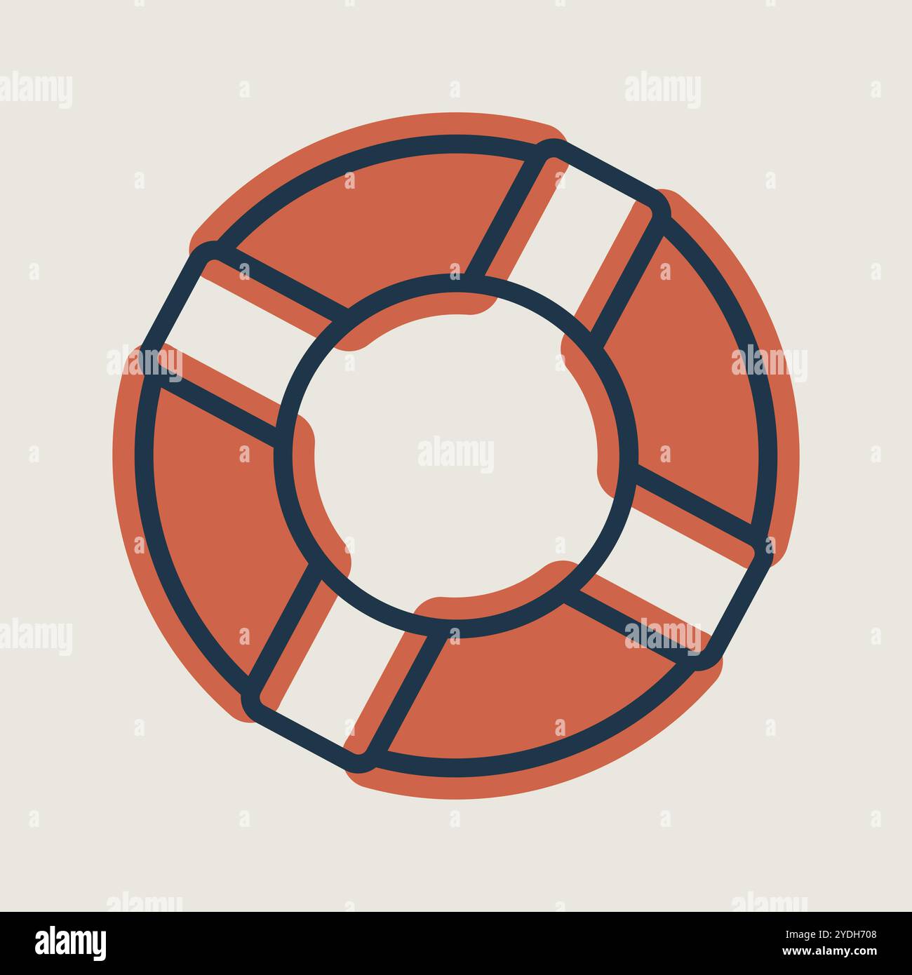 Life ring vector icon. Life preserver symbol. Life saving sign ...