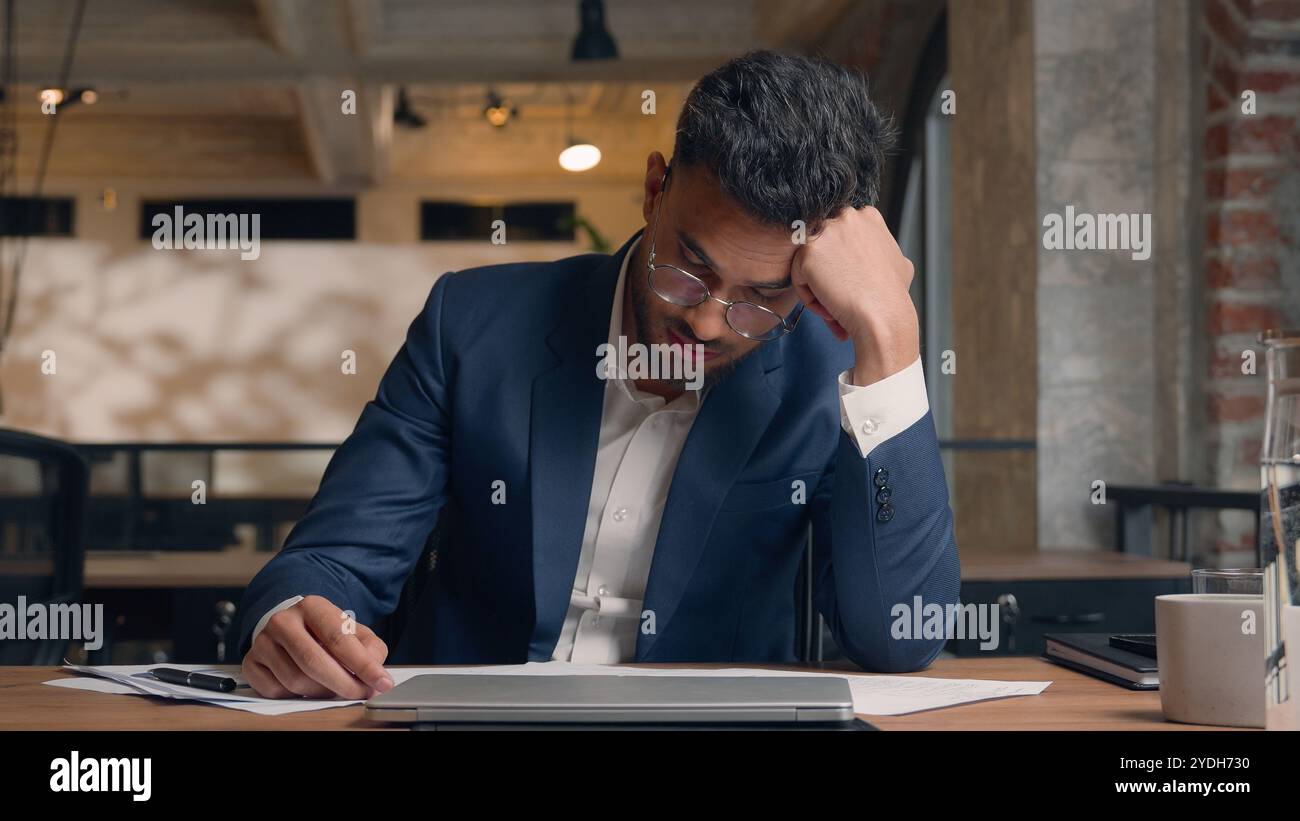 Displeased exhausted arabian man hi-res stock photography and images ...