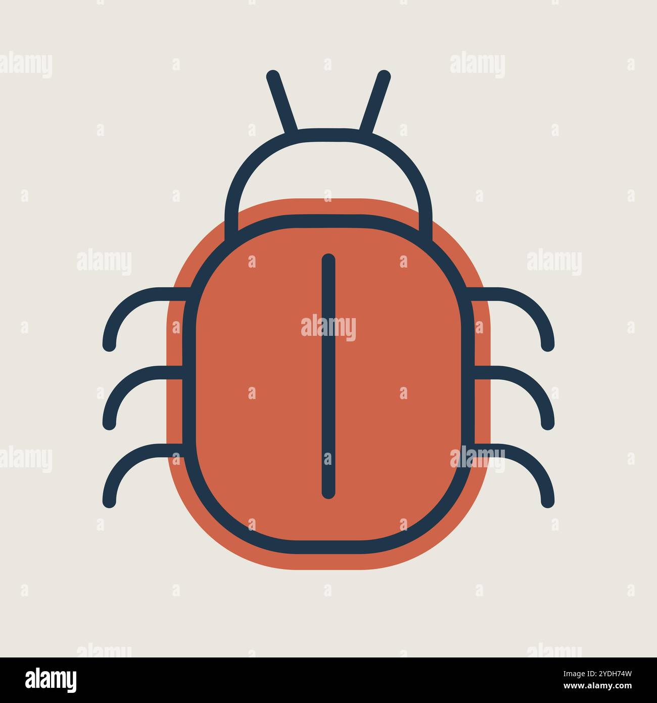 Software or program bug vector icon. Security sign. Graph symbol for your web site design, logo ...