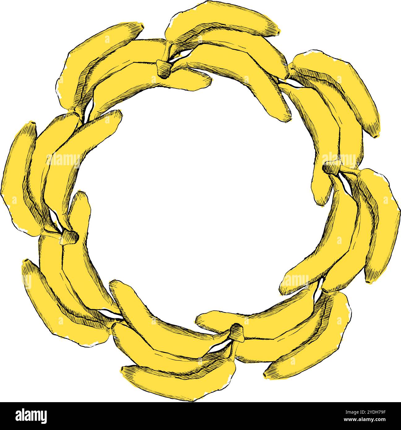 Summer fruit circle frame Stock Vector Images - Alamy