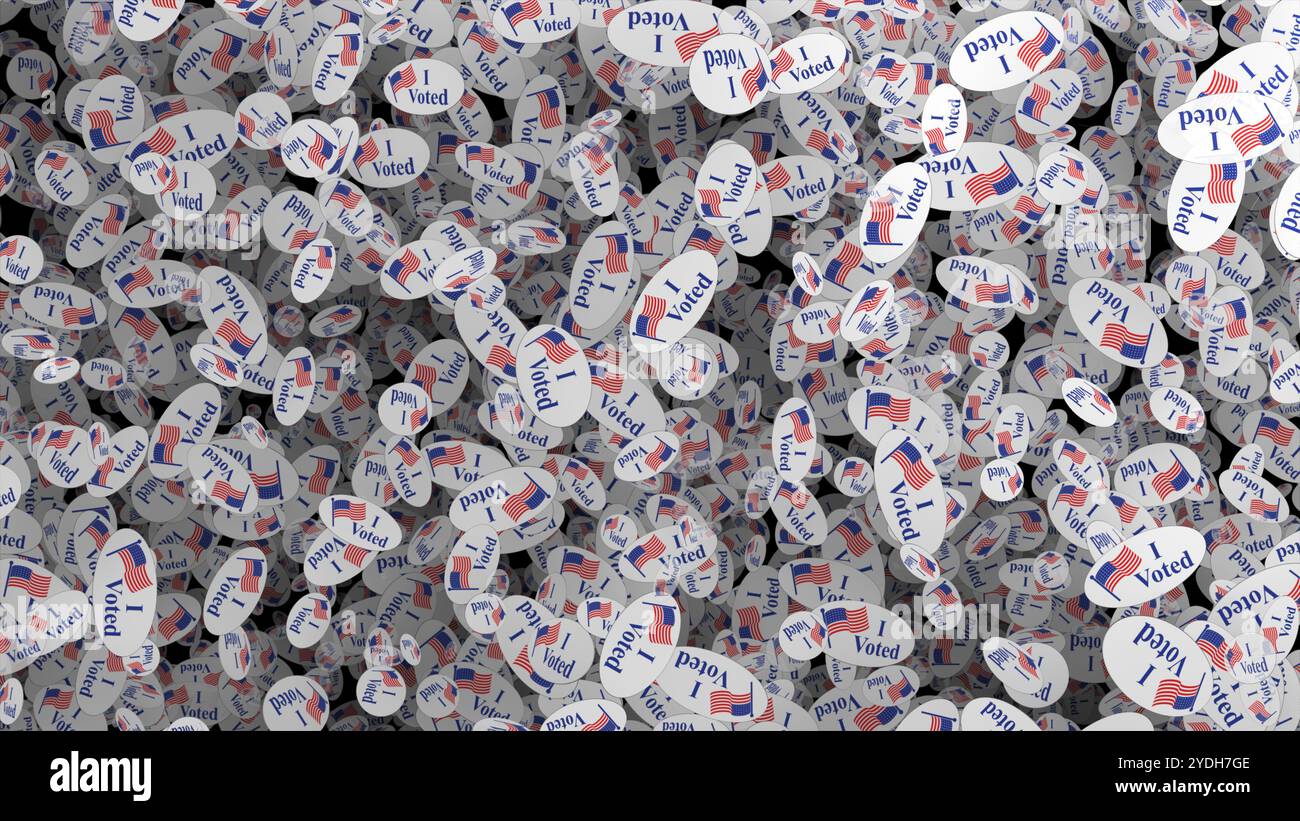 I voted sticker black hi-res stock photography and images - Alamy