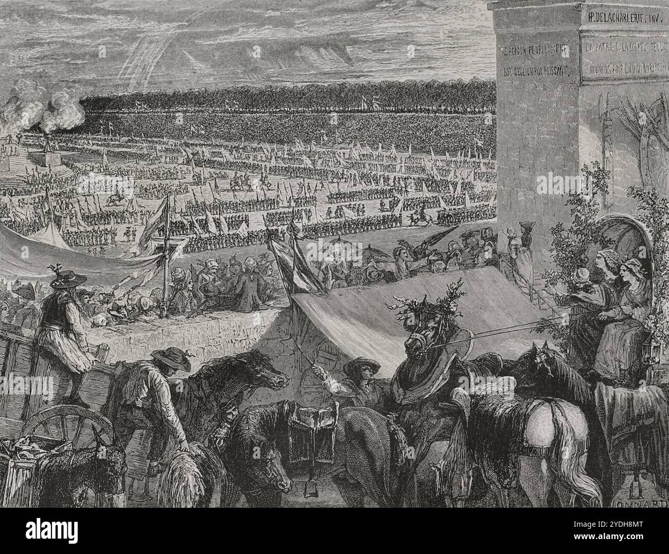 History of France. Fête de la Fédération (Festival of the Federation ...