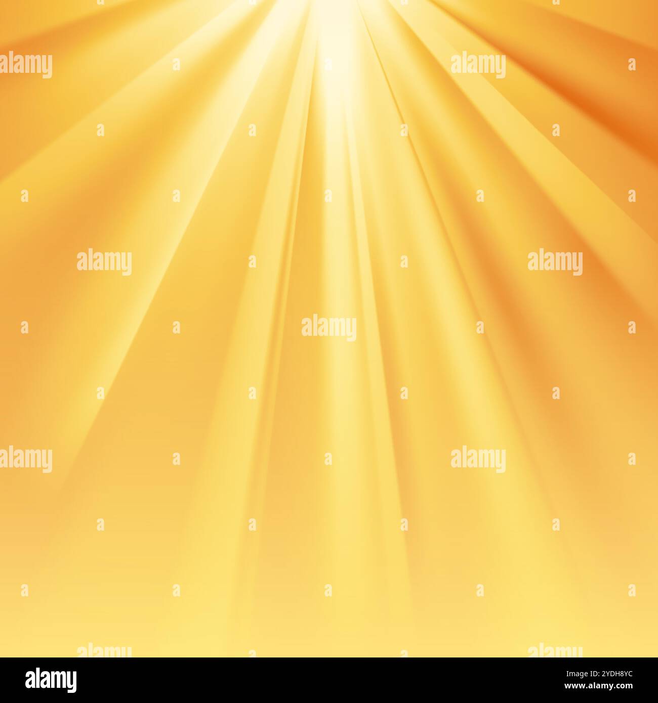Yellow sun rays with orange flare and glaring effect with transparency. Vector illustration ...