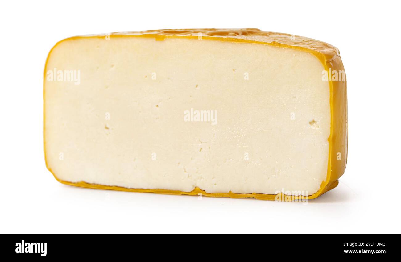 Cheese wheel Half isolated on white background. Packaging template ...