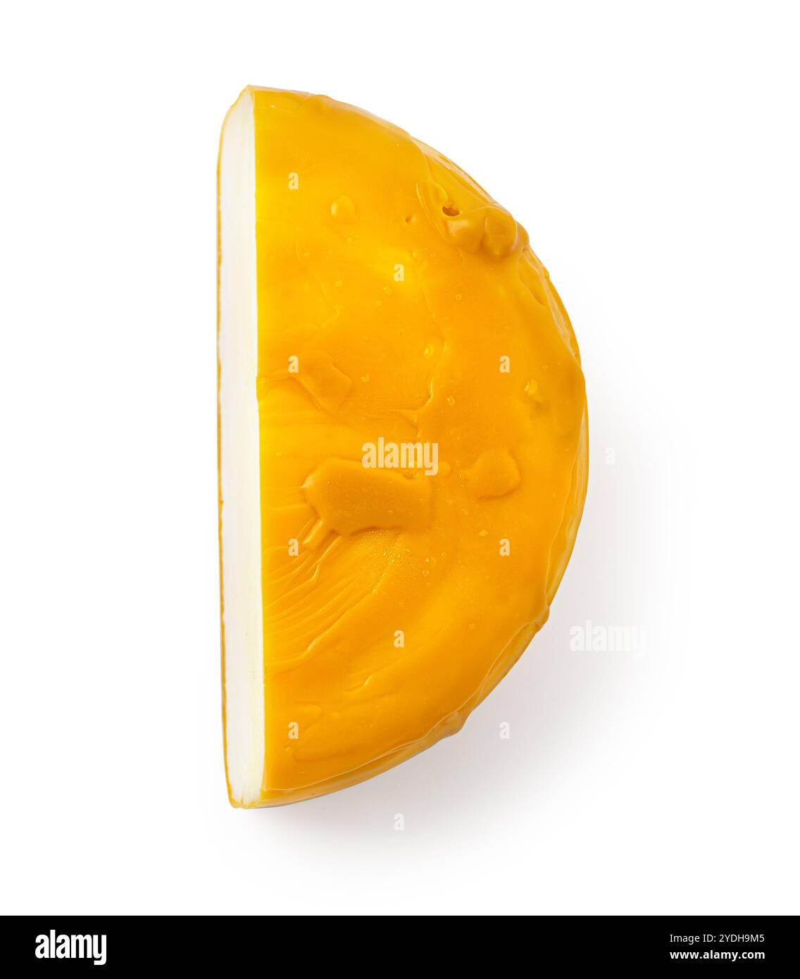 Cheese wheel Half isolated on white background. Packaging template ...