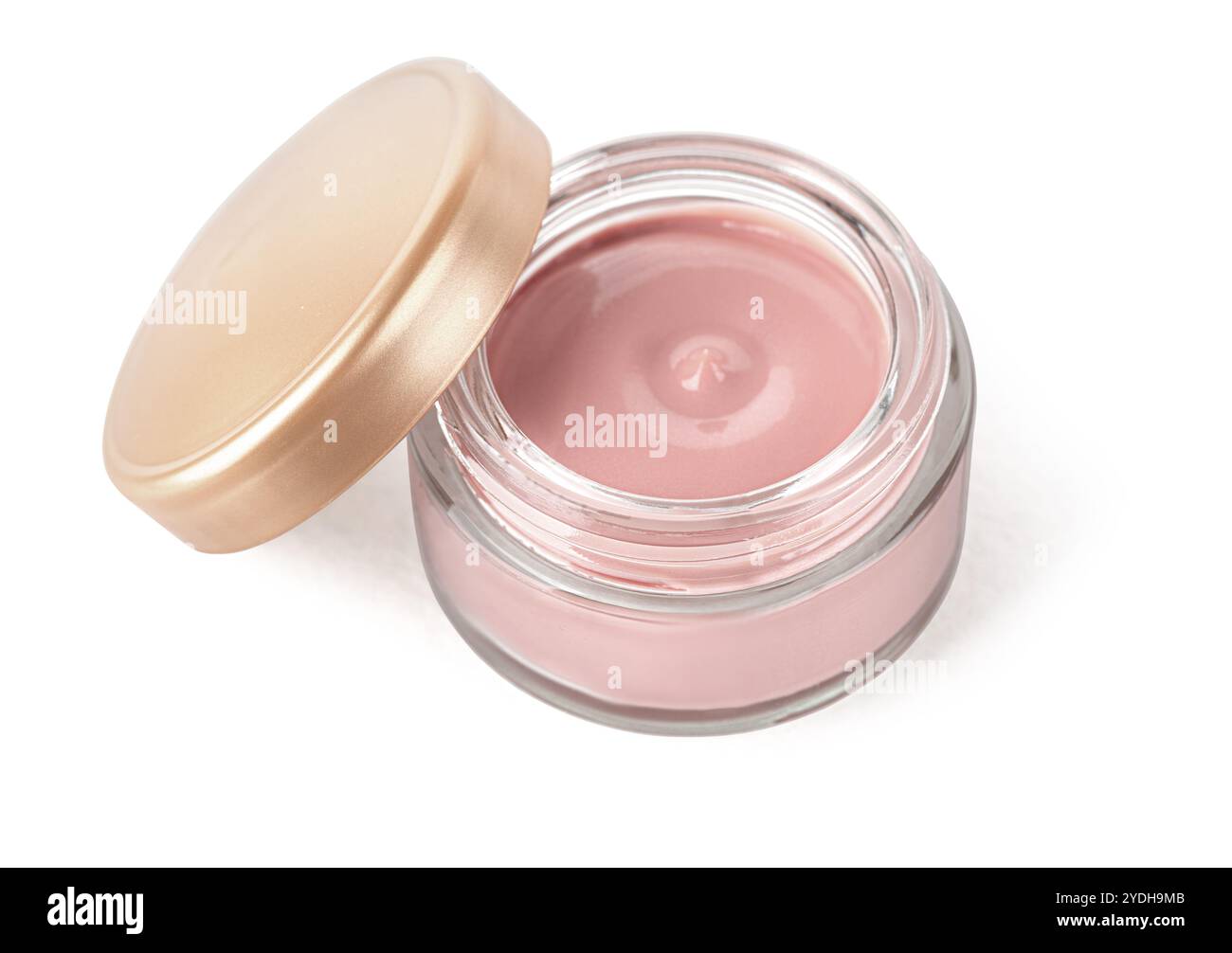 pink face cream jar isolated on white background Stock Photo - Alamy