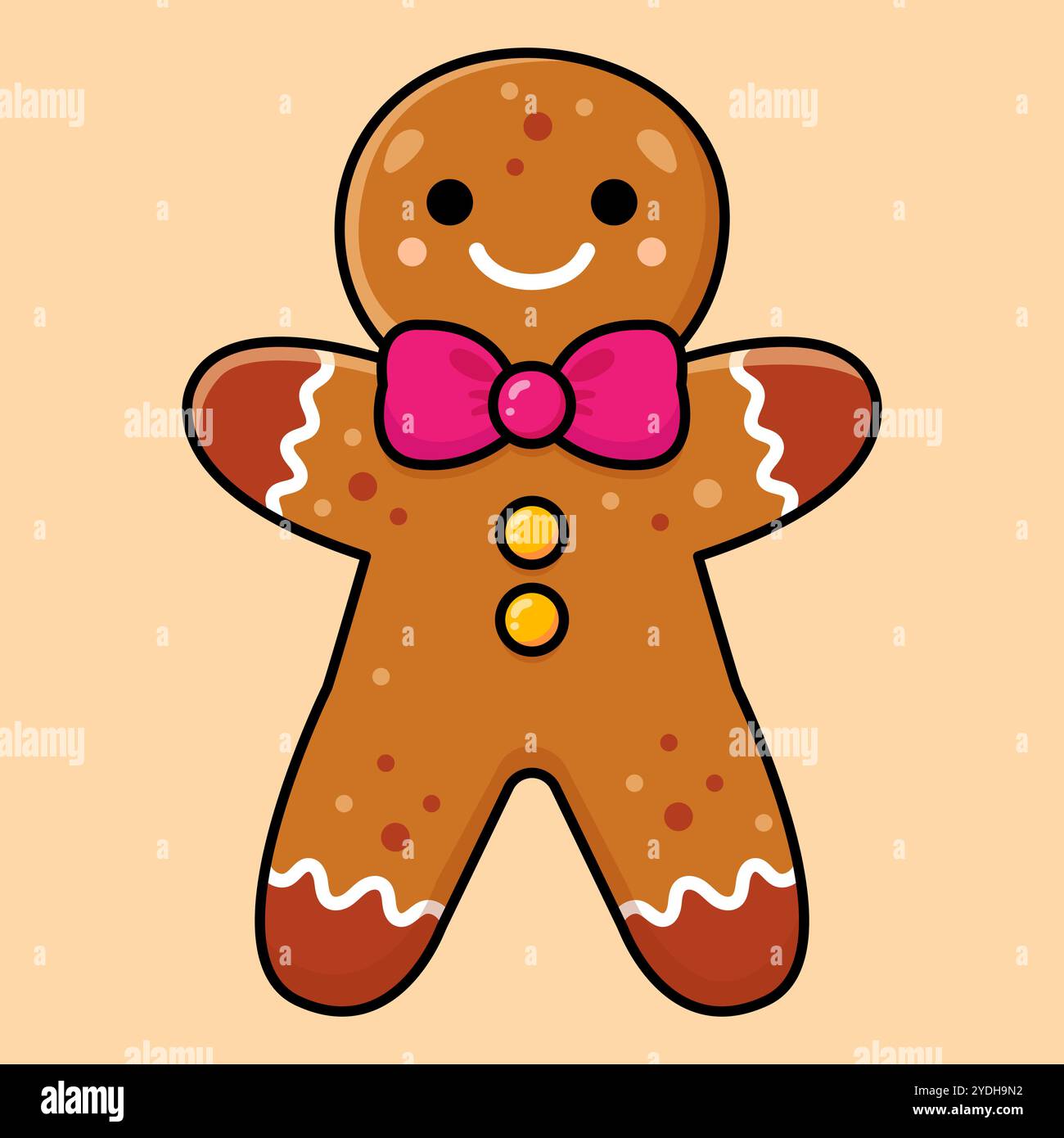 Gingerbread man. Christmas vector illustration Stock Vector Image & Art ...
