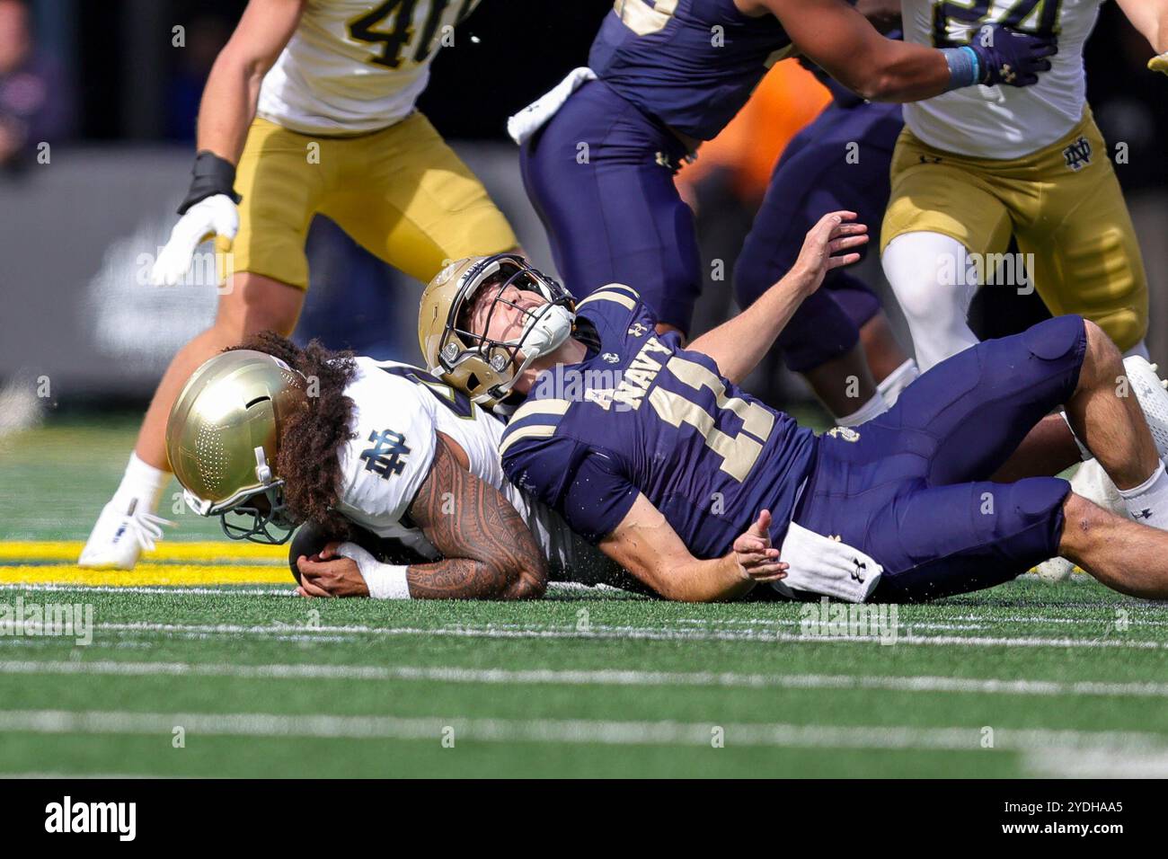 East Rutherford, New Jersey, USA. 26th Oct, 2024. Navy Midshipmen ...