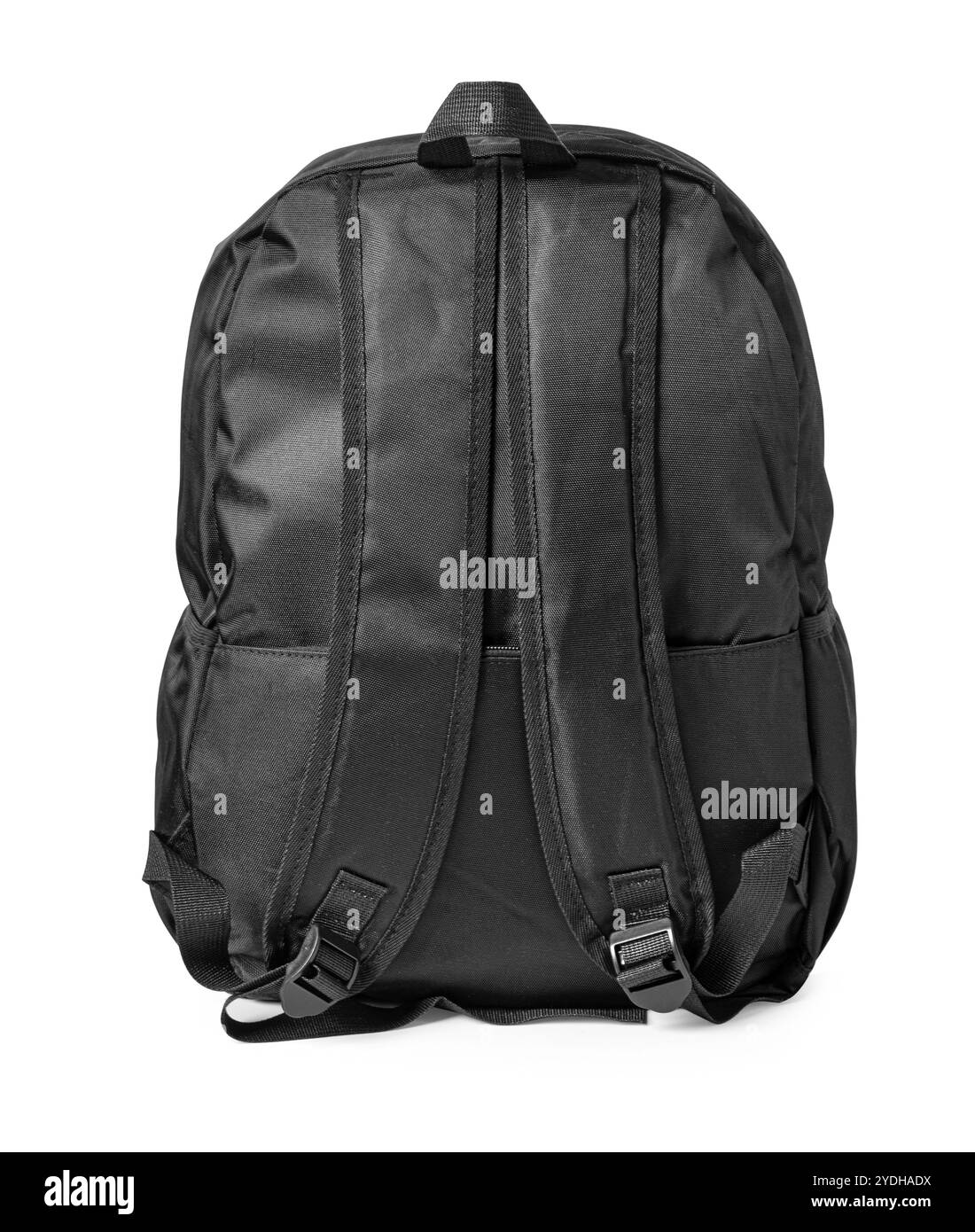 School backpack rear view Black and White Stock Photos & Images - Alamy