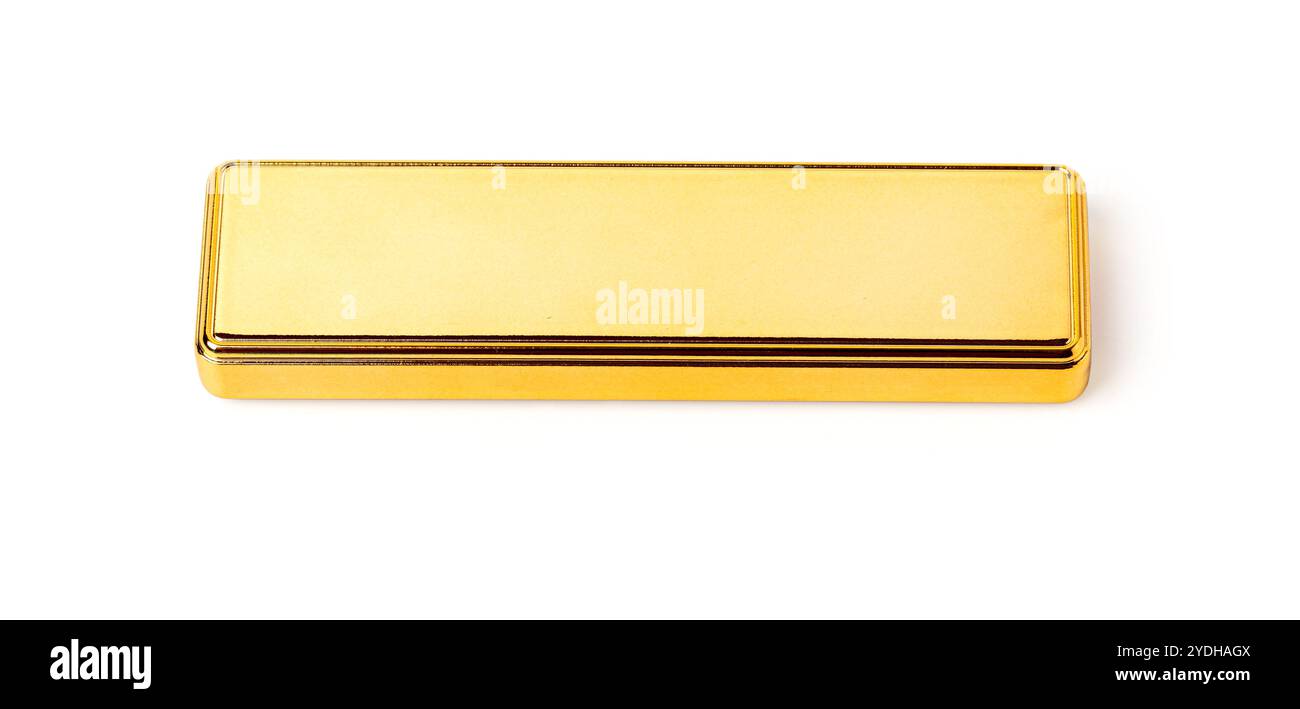 Isolatedf gold bar 999.9 on white background Stock Photo - Alamy